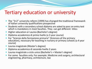 Education in italy | PDF