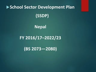 An Overview of Education in Nepal | PPTX