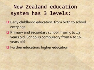 Education in New Zealand | PPSX