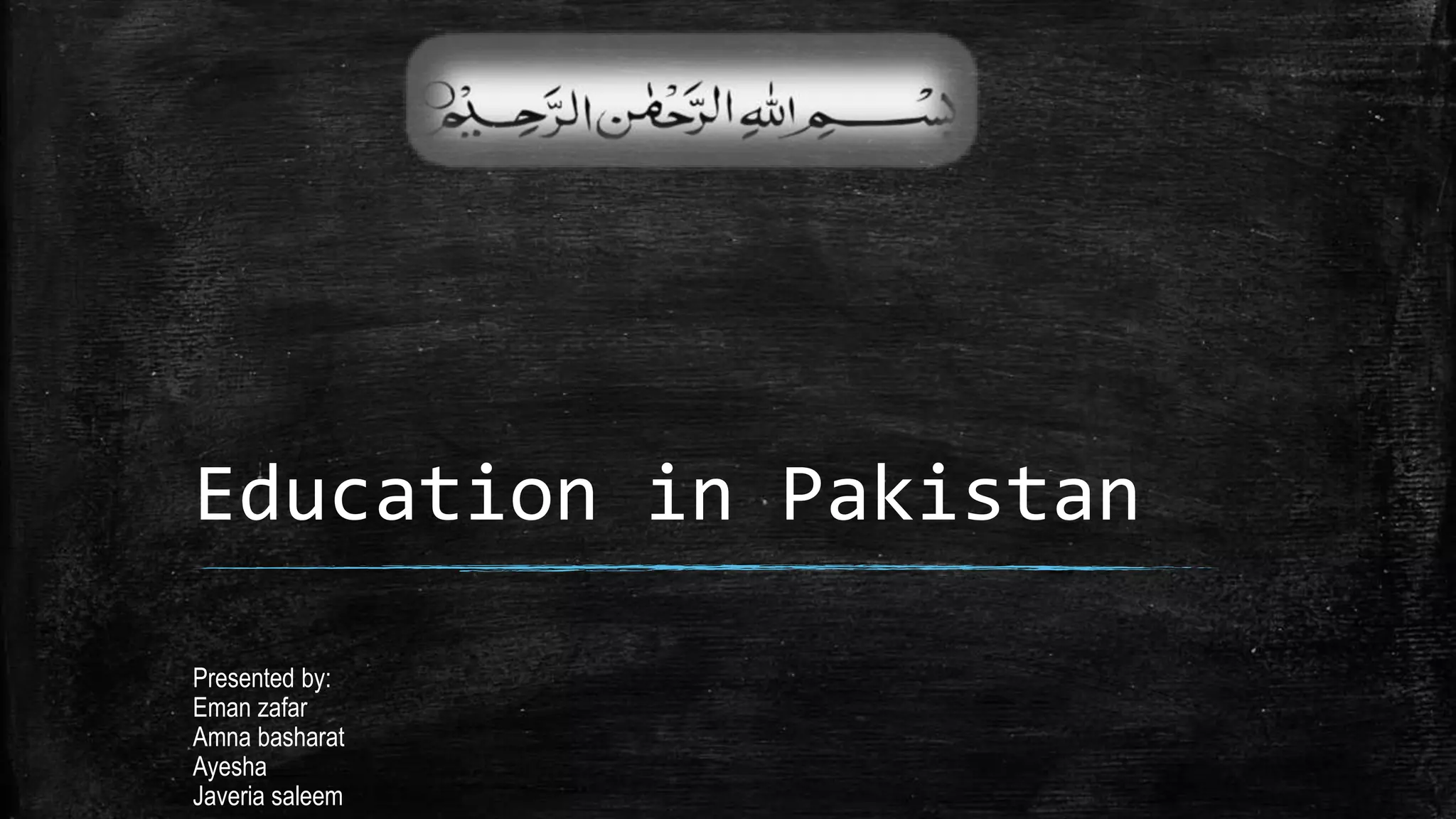 Education in pakistan.pptx