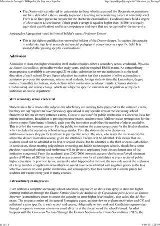 Education in portugal wikipedia, the free encyclopedia | PDF ...
