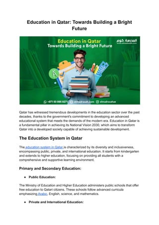 Education in Qatar- Towards Building a Bright Future.pdf
