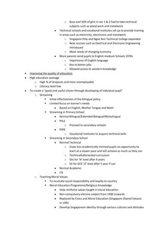 Education in singapore | PDF