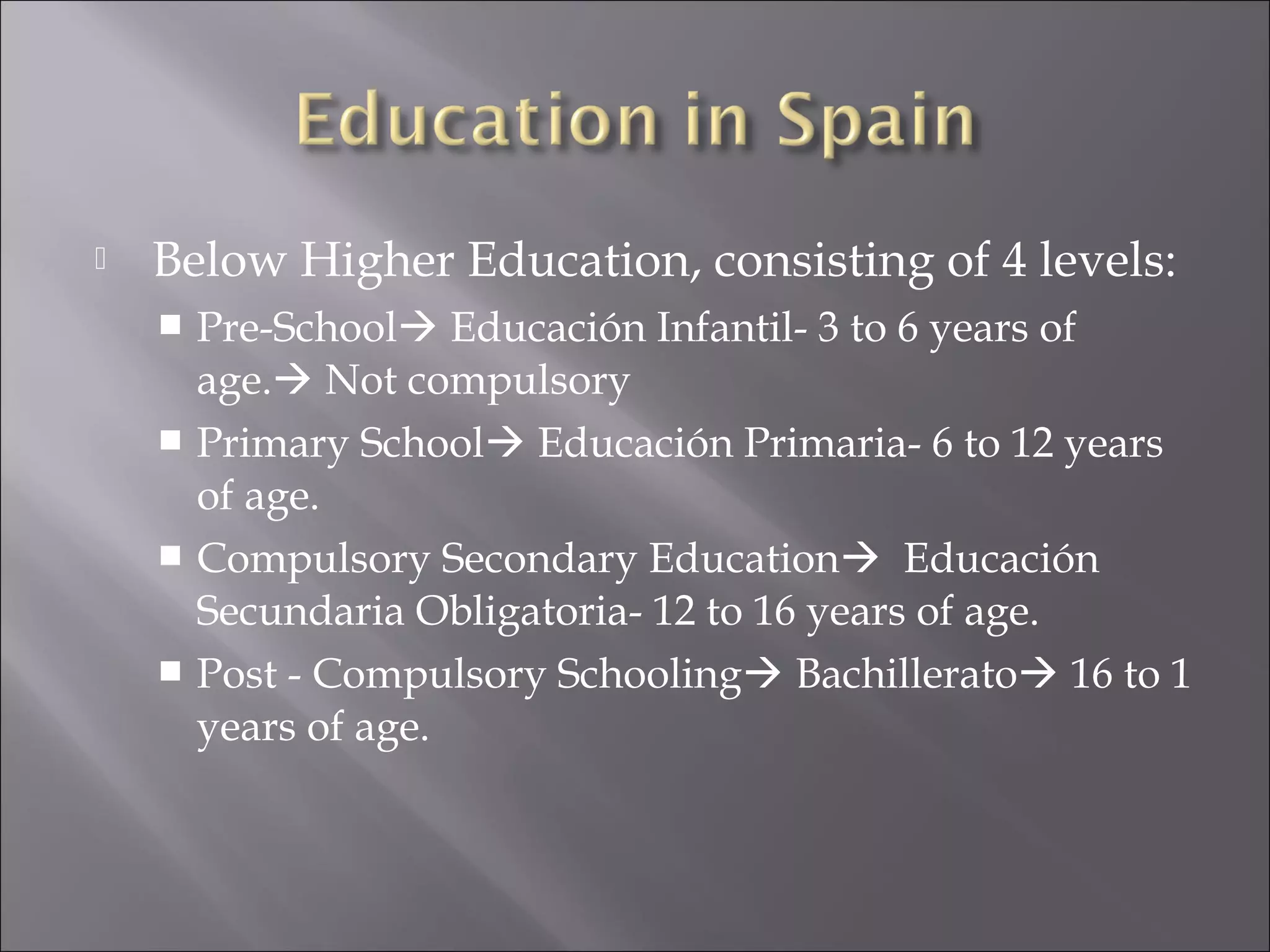 Education in spain | PPT