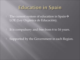 Education in spain | PPT