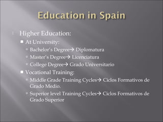 Education in spain | PPT