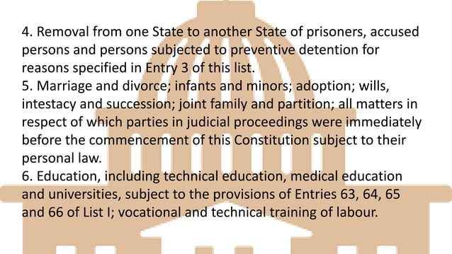 Education in the concurrent list | PPTX