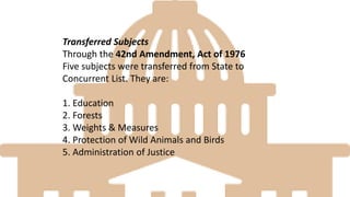 Education in the concurrent list | PPTX