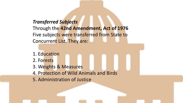 Education in the concurrent list | PPTX