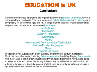 Education in UK | PPT