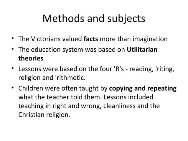 Education in victorian britain 2 | PPT
