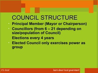 Hierarchy and Functions of Local Government | PPT