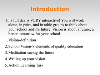 Education Leadership - Creating a vision for quality education | PPT