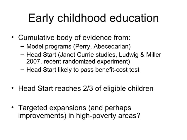 Improving Educational Outcomes for Poor Children | PPT
