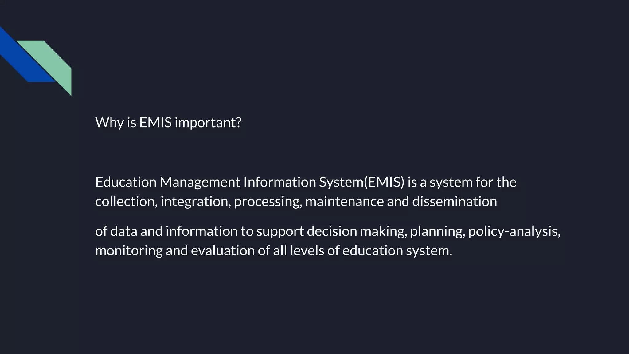 Education management information system(emis) | PDF