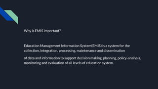 Education management information system(emis) | PDF