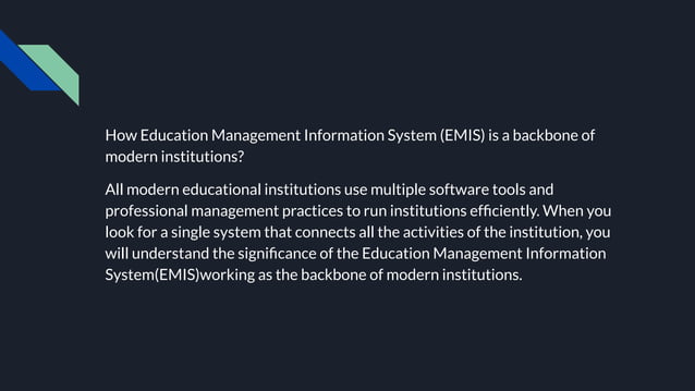 Education management information system(emis) | PDF