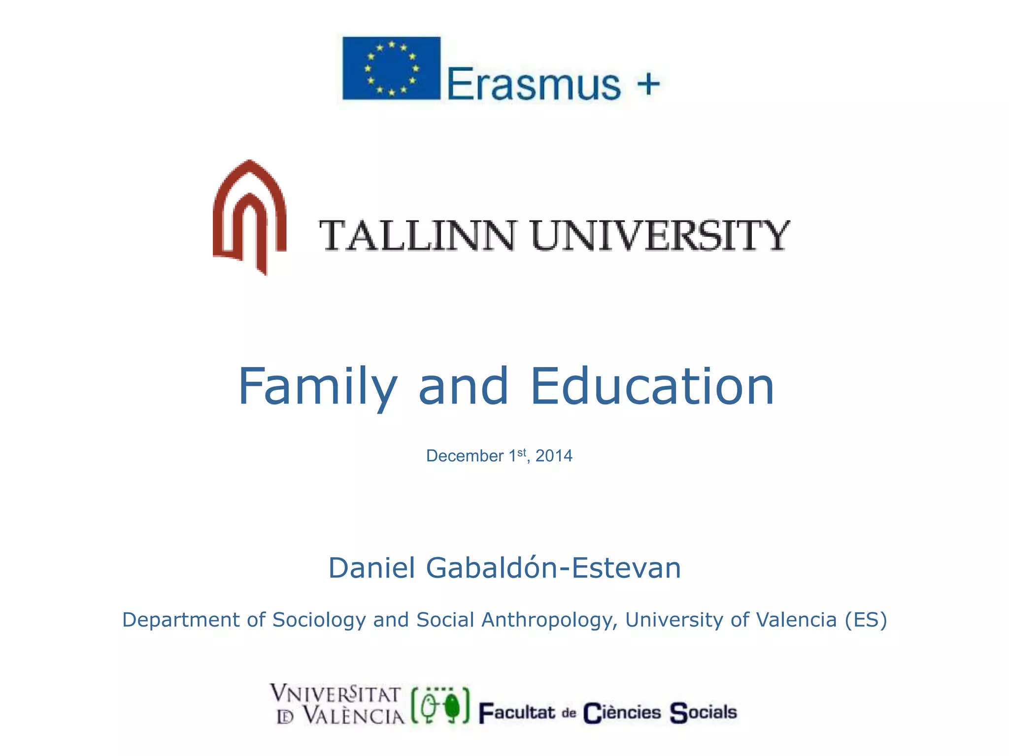 Family Education Relationship | PPT