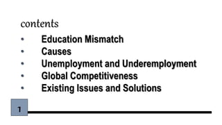 Education Mismatch | PPTX