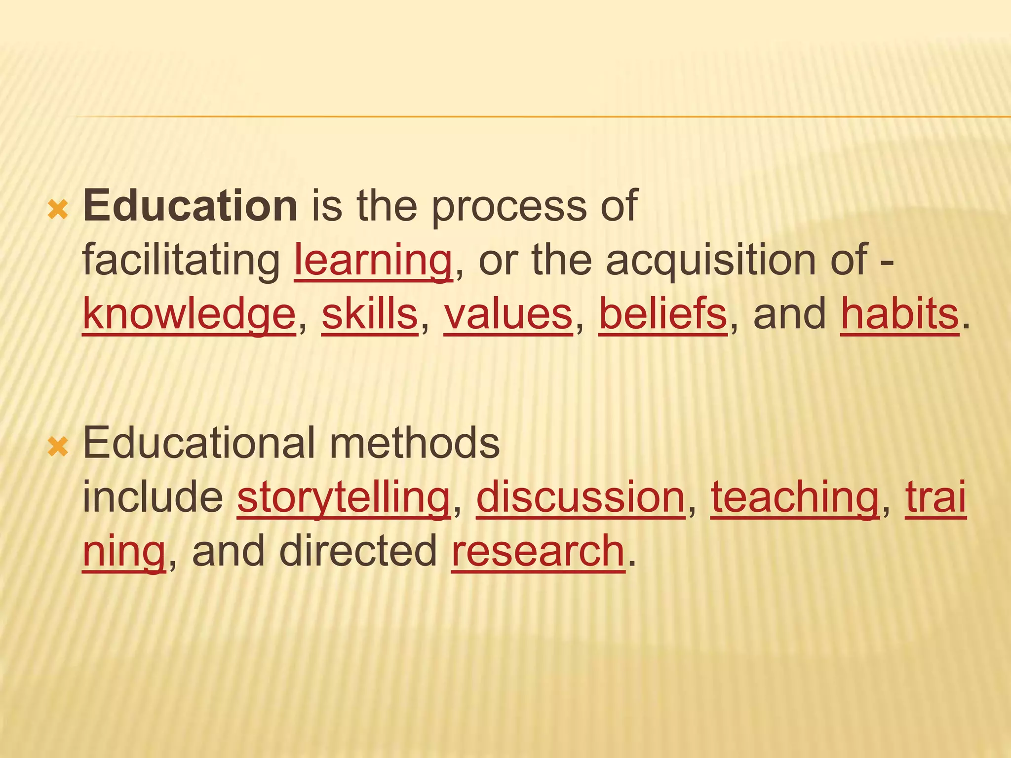 IMPORTANCE OF EDUCATION | PPT