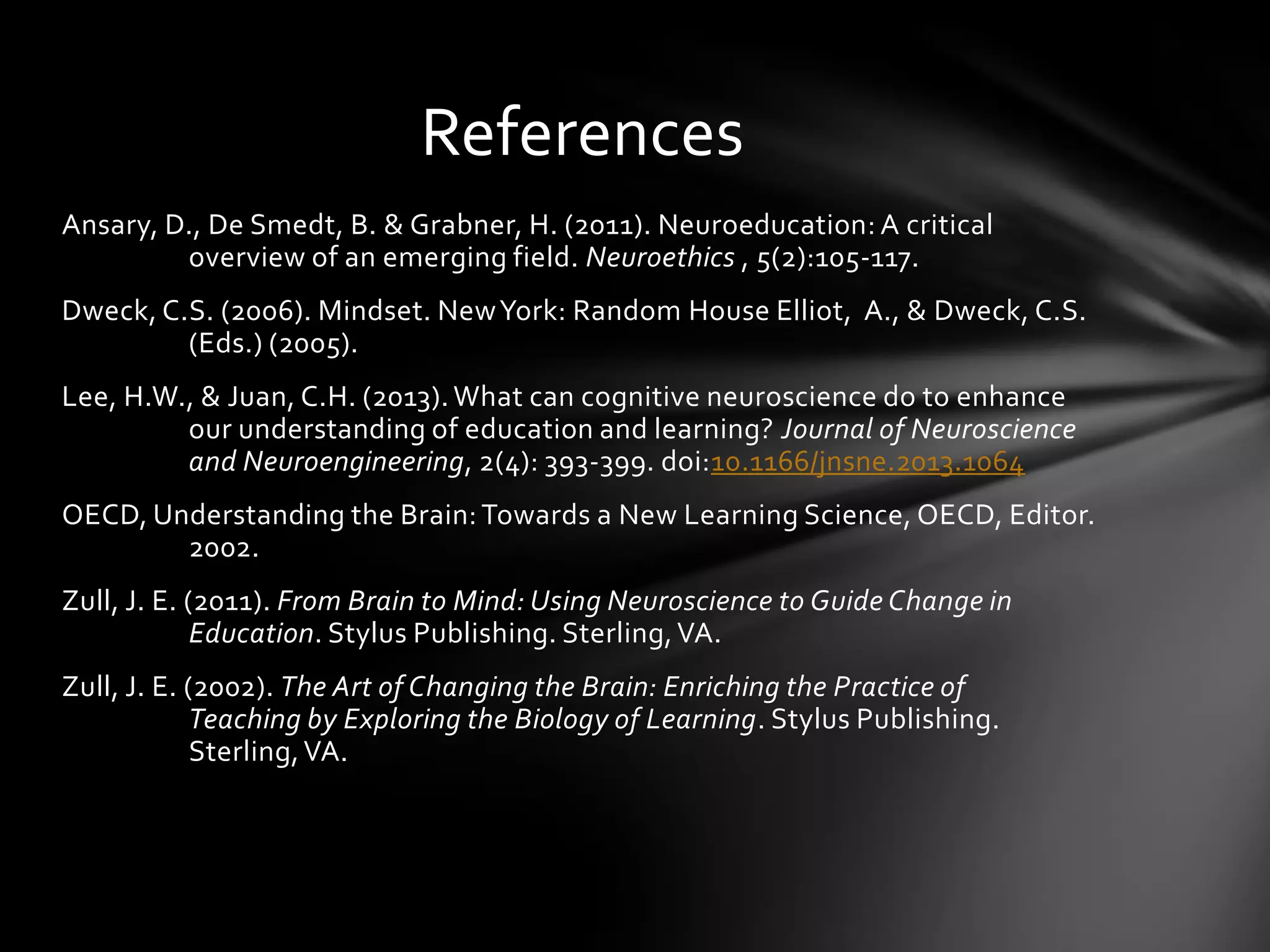 Education neuroscience | PPTX