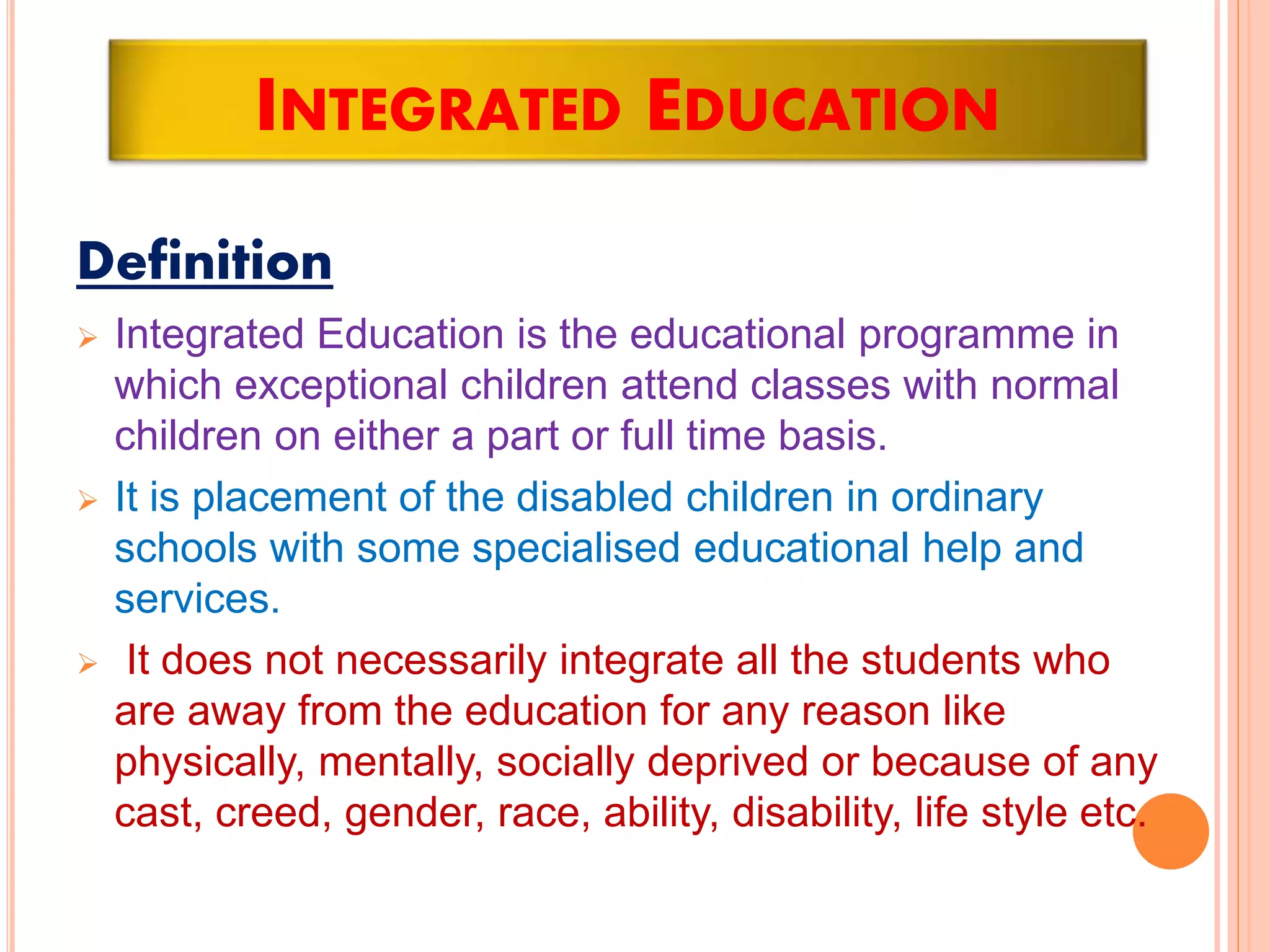 Education of children with special needs (cwsn)- Special education and ...