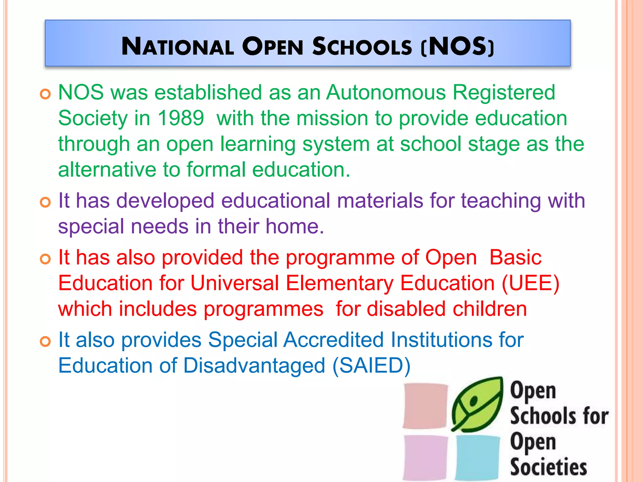 Education of children with special needs (cwsn)- Special education and ...