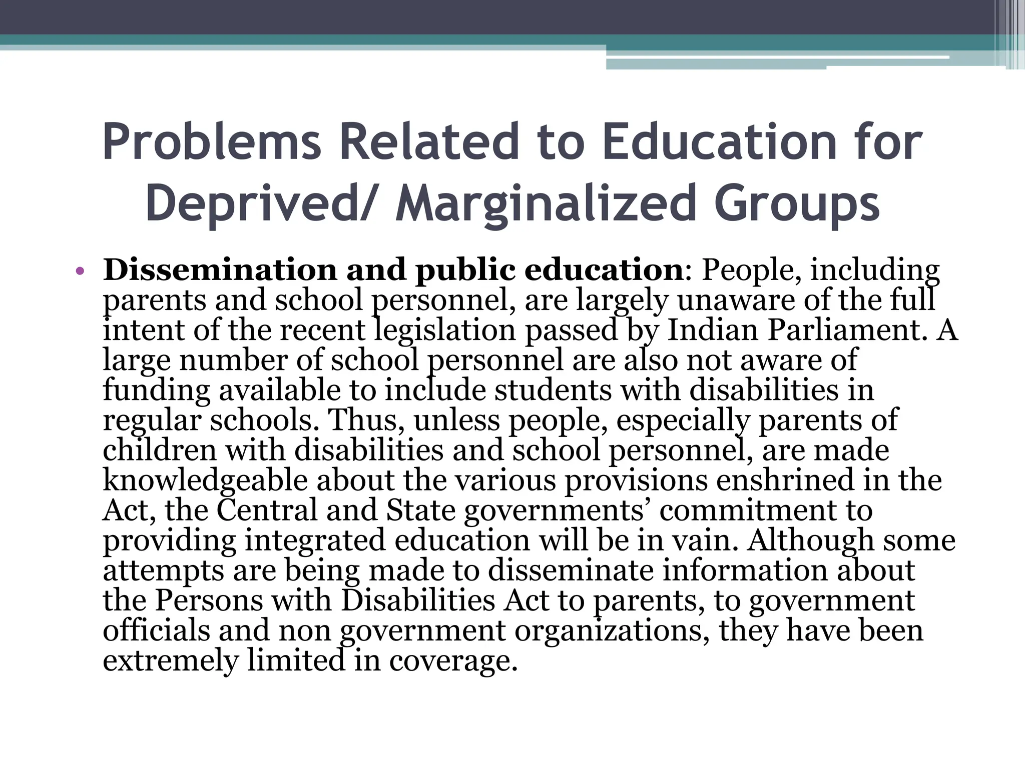 Education of marginalized and socially disadvantages segments.pptx
