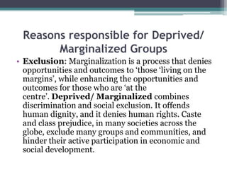 Education of marginalized and socially disadvantages segments.pptx