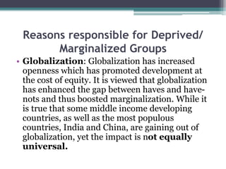 Education of marginalized and socially disadvantages segments.pptx