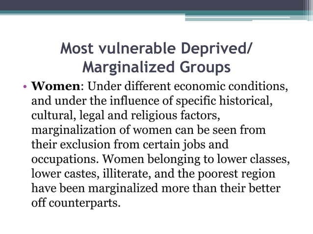 Education of marginalized and socially disadvantages segments.pptx ...