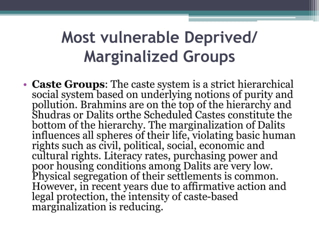 Education of marginalized and socially disadvantages segments.pptx ...