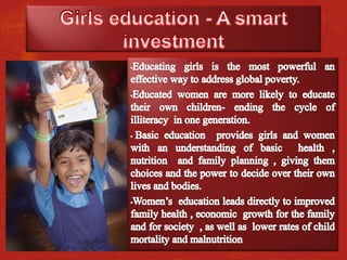 Education of the girl child | PPTX