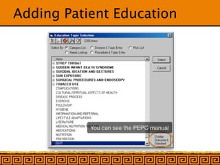 IHS Patient Education overview | KEY