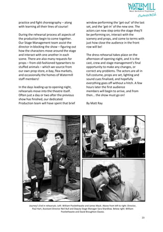 Journey's End Education Pack (Watermill Playhouse) | PDF