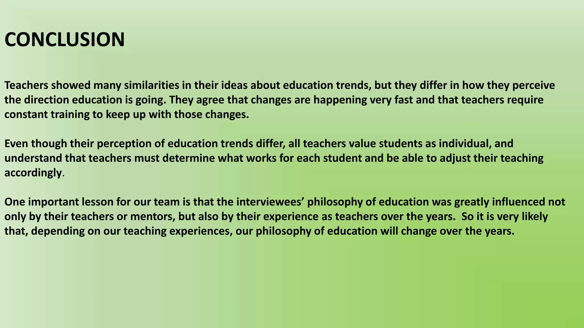 Education Philosophy and the Future of Education | PPTX