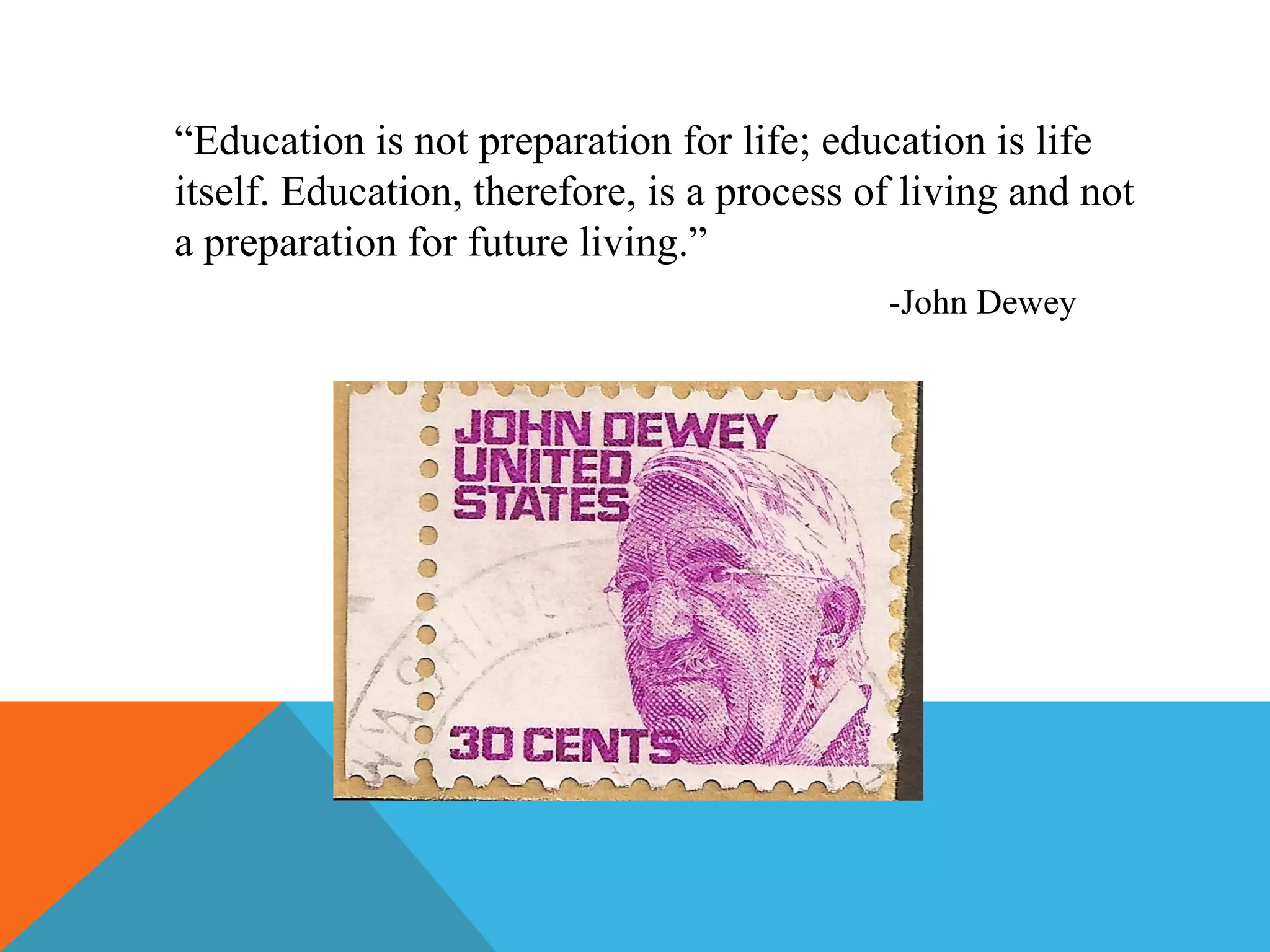 John dewey and his Education philosophy | PPT