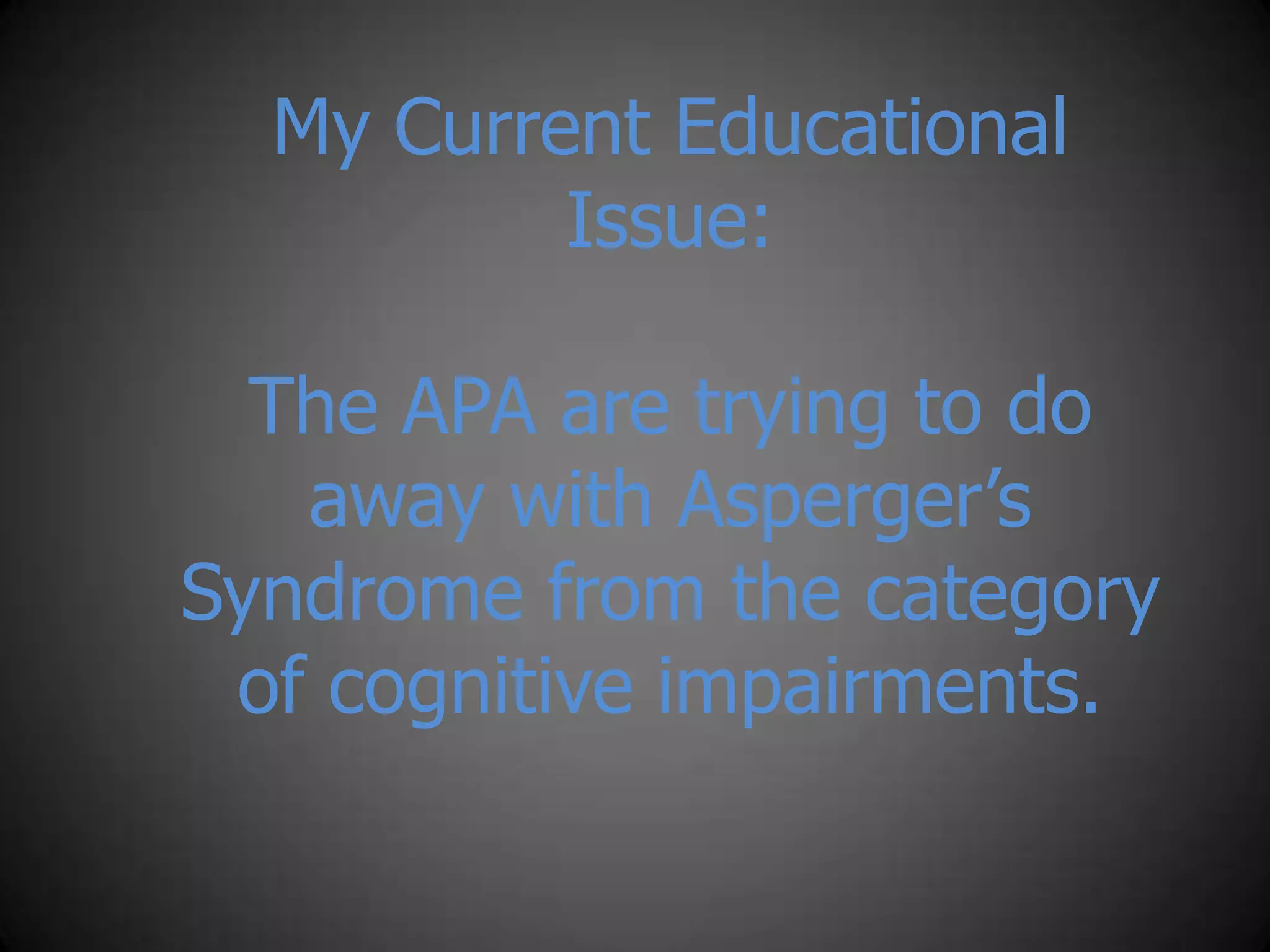 Current Educational Issue Powerpoint | PPT