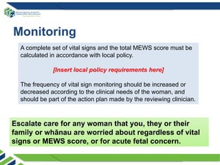 Maternity vital sign chartMaternity vital sign chart | PPT