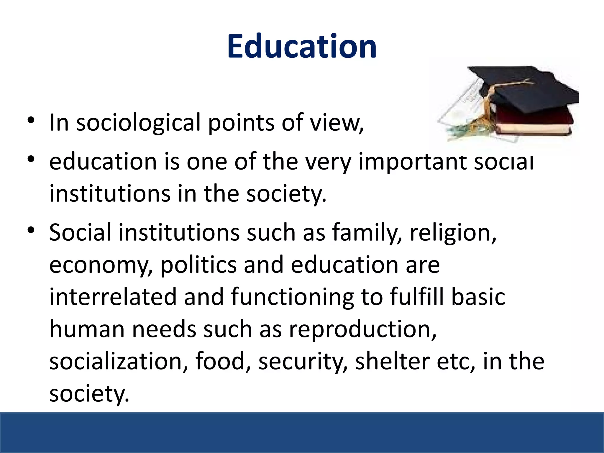 Education: A path to social development | PPT
