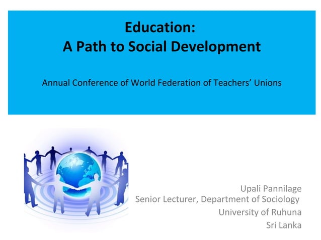 Education: A path to social development | PPT | Daycare and Pre-School ...