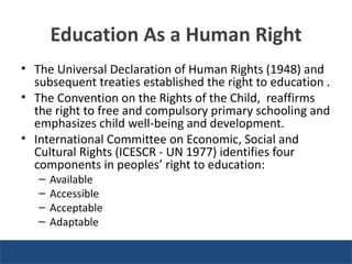 Education: A path to social development | PPT