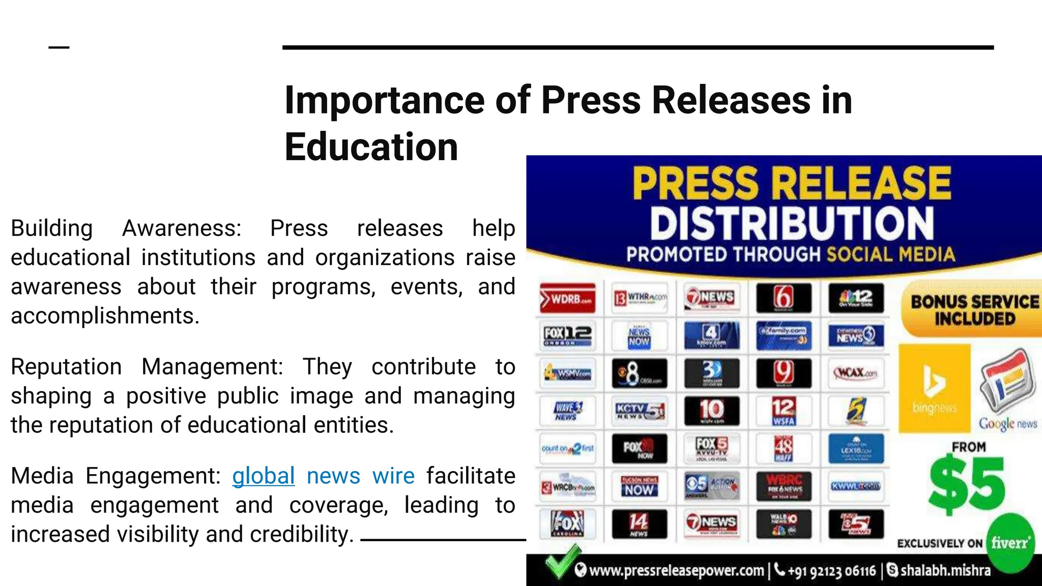 Education Press Release Distribution and News.pptx