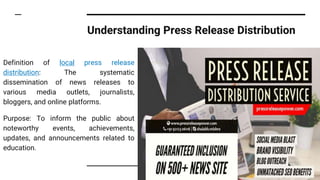 Education Press Release Distribution and News.pptx