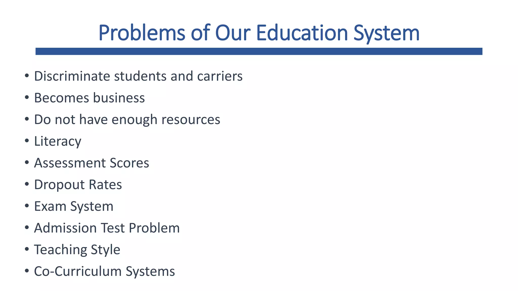 Education problem in bangladesh | PPTX