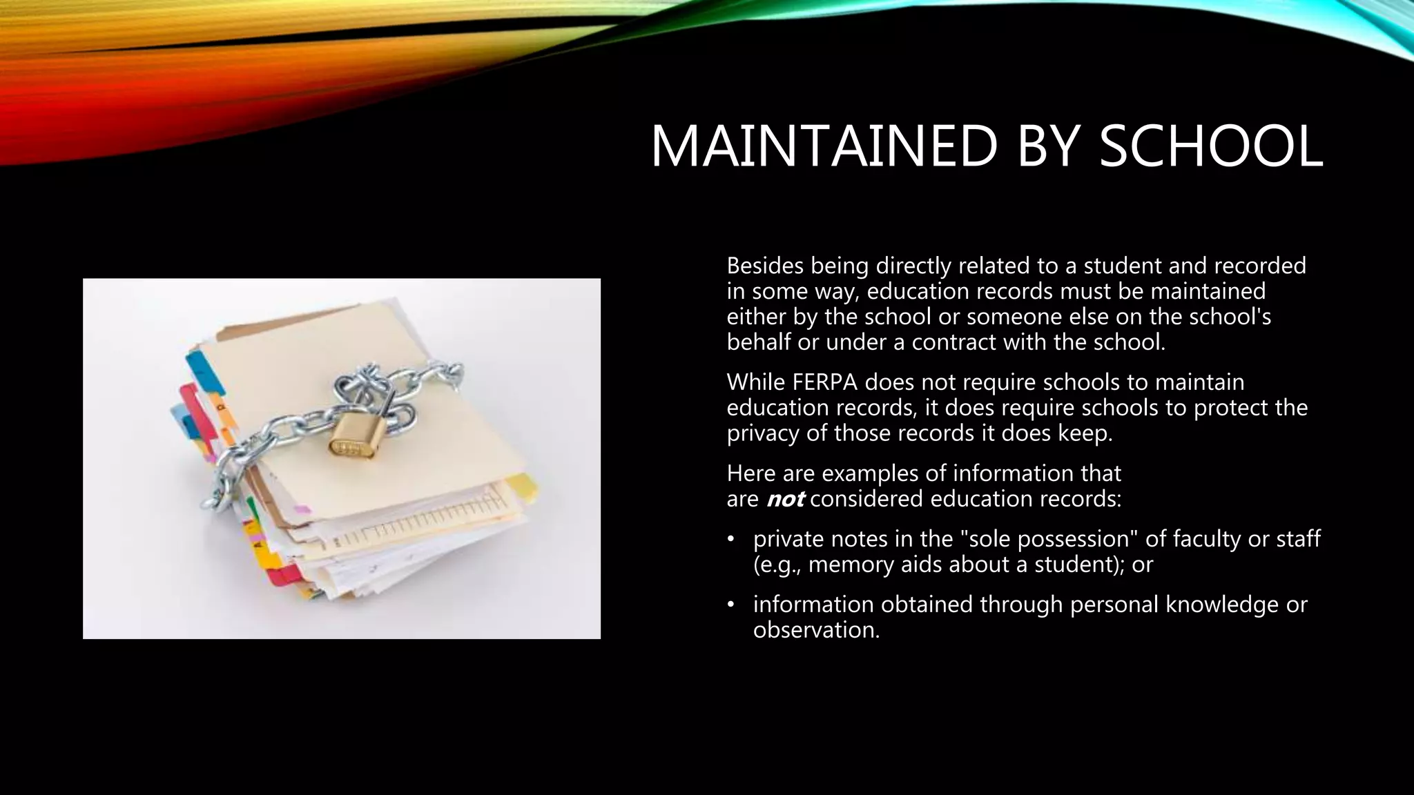 Unit I Education Records Pptx