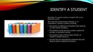 Unit I: Education Records | PPTX