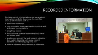 Unit I: Education Records | PPTX