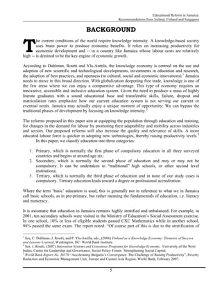 Education reform working paper | PDF