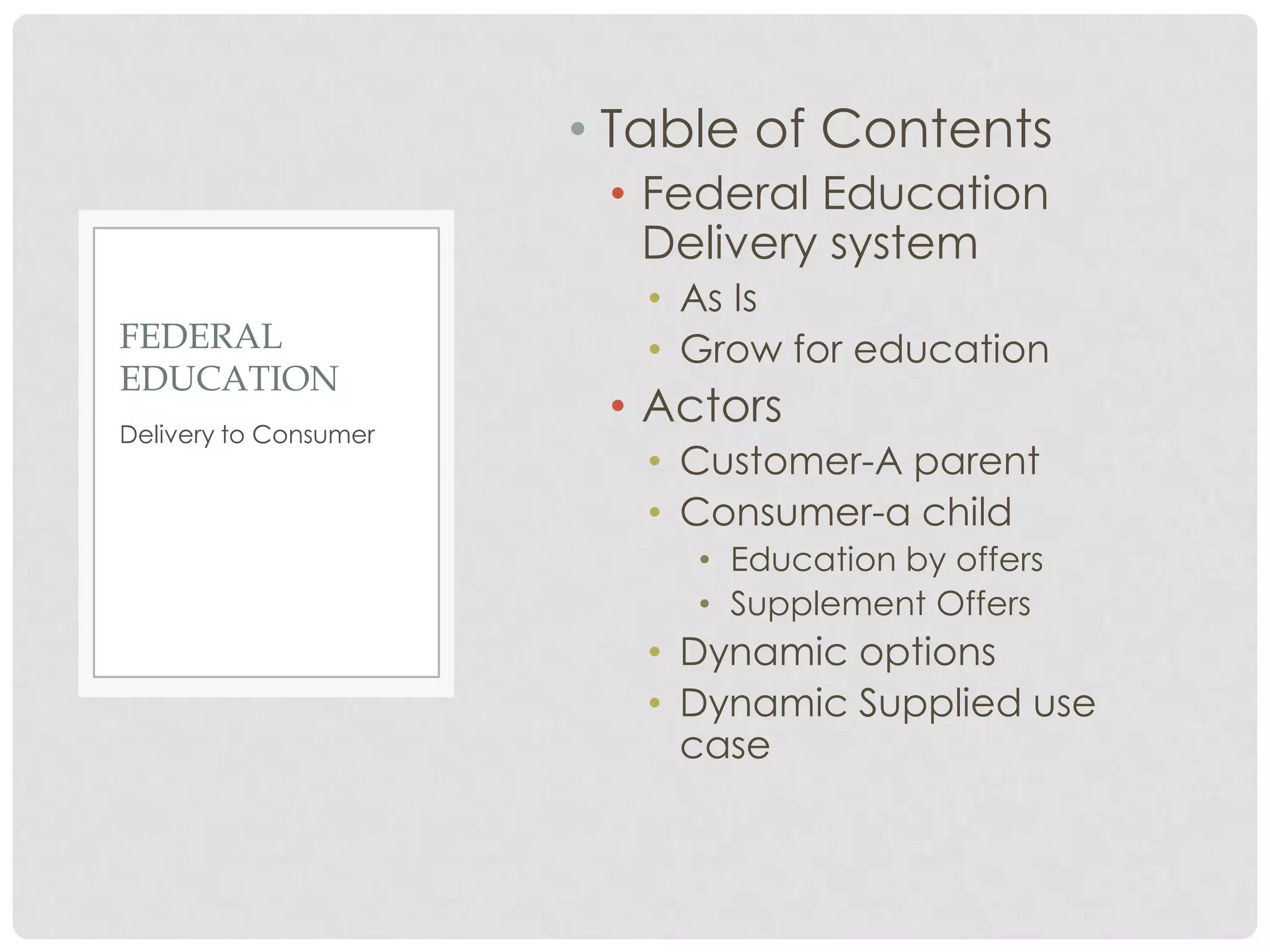 Education Scenario | PPT